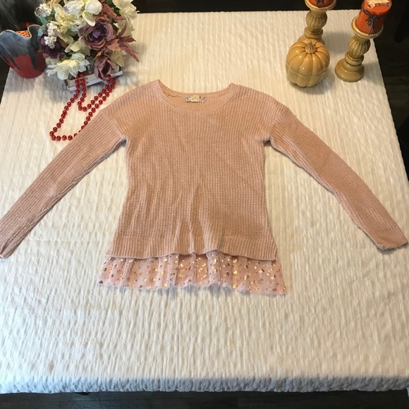 Pink Republic | Shirts & Tops | Pink Republic Girls Pink Sweater Size M ...
